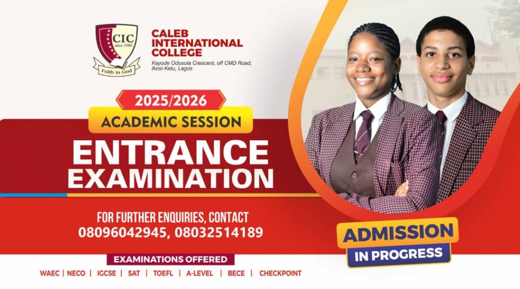 Caleb International College – The School With A Vision.